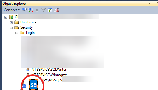 SQL Server Login failed for user sa uyarısı çözümü SQL Server Login failed for user sa uyarısı çözümü